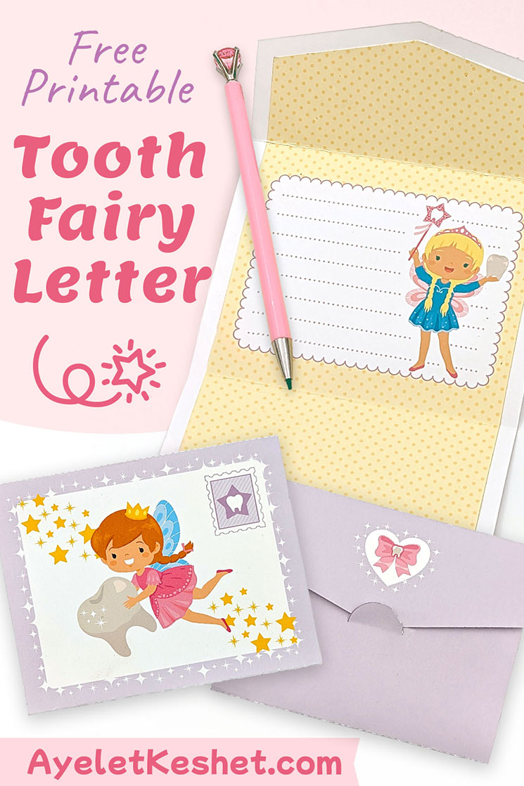 Printable Tooth Fairy letter - Ayelet Keshet