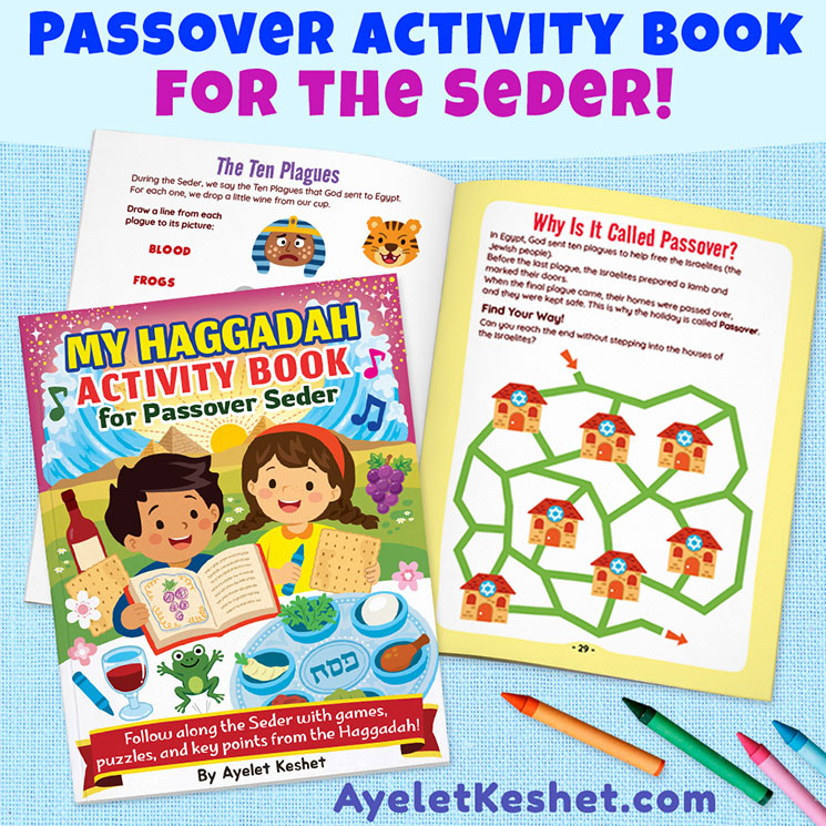 Passover Activity Book for Kids: A Haggadah Companion for the Seder ...